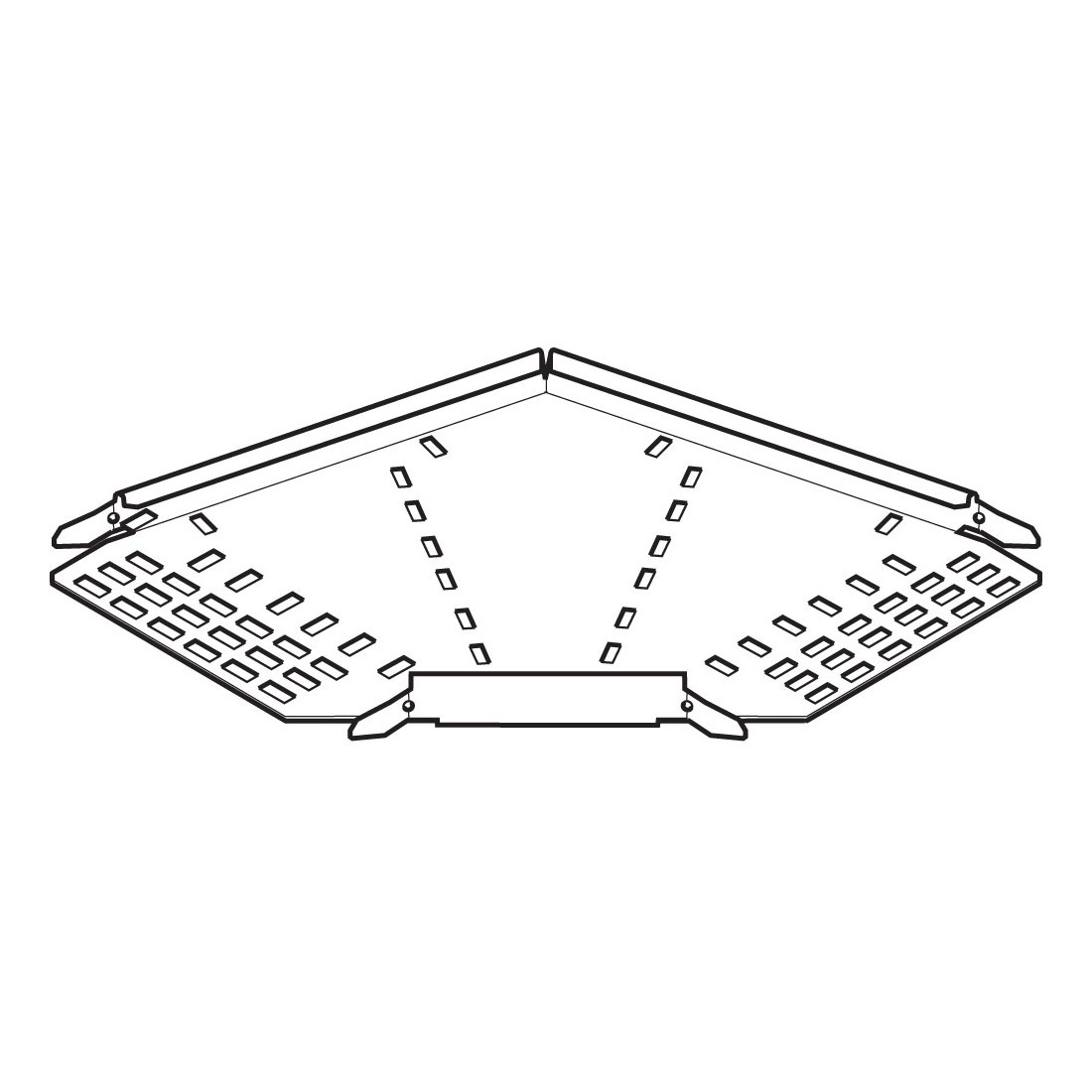 Swifts Medium Duty Zinc Magnesium Steel Cable Tray 90° Flat Bend 450mm ...