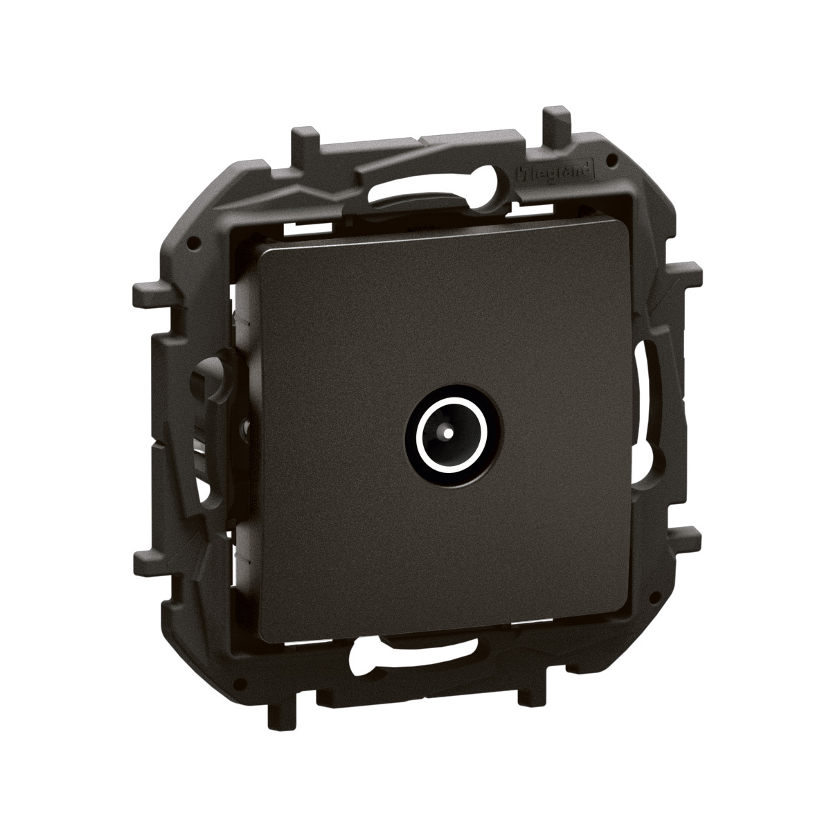 Niloé - TV socket through-wiring black - Loop-through socket - Flush ...