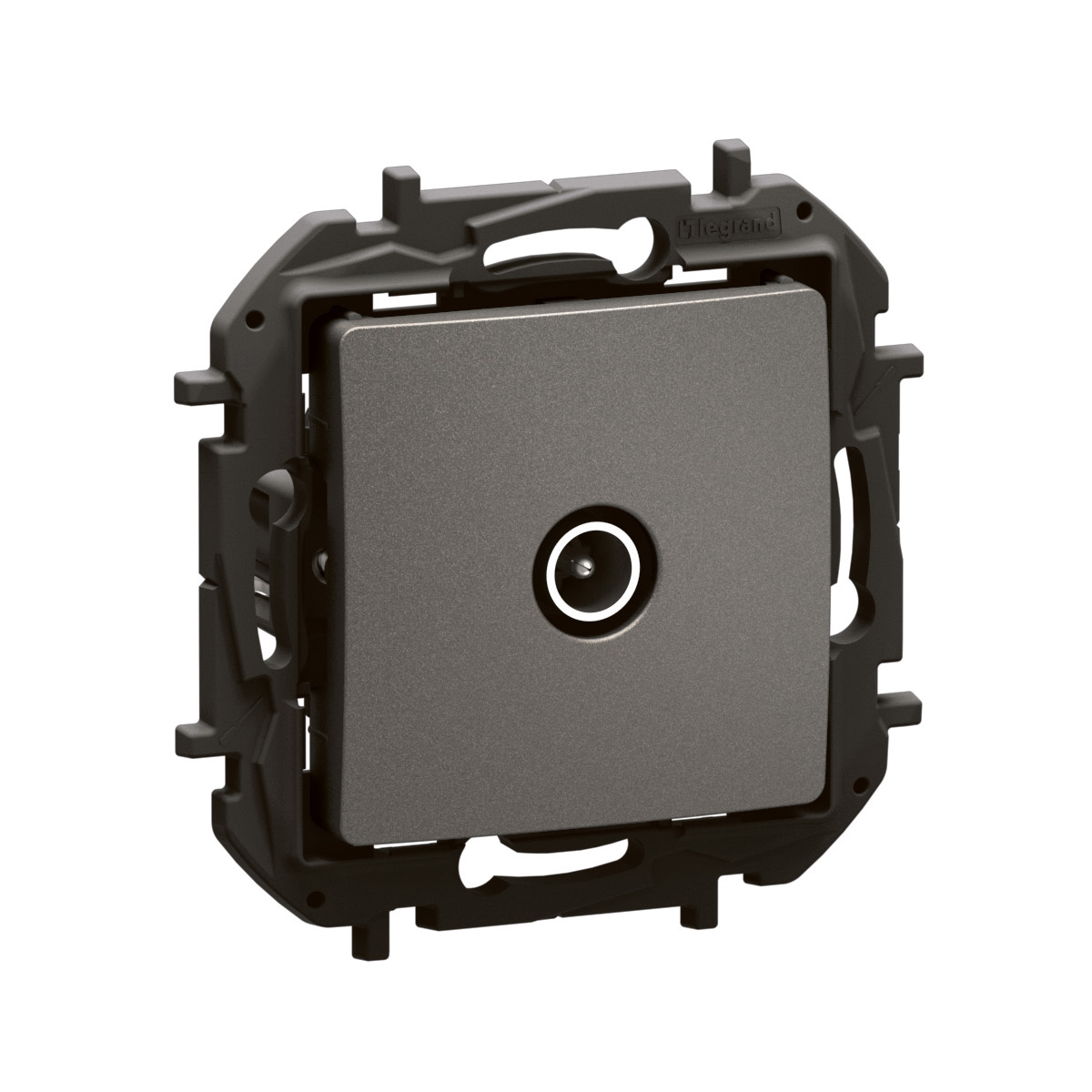 Niloé - TV socket star medium grey - Flush-mounted end socket - IP20 ...
