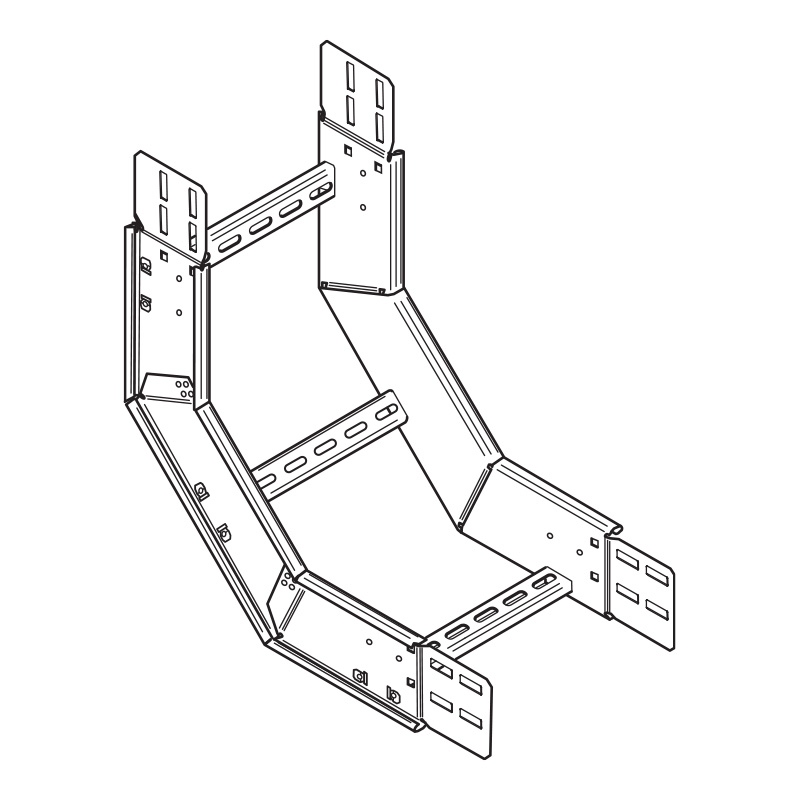 Swifts Heavy Duty Pre-Galvanised Steel Cable Ladder 90° 300mm Radius ...