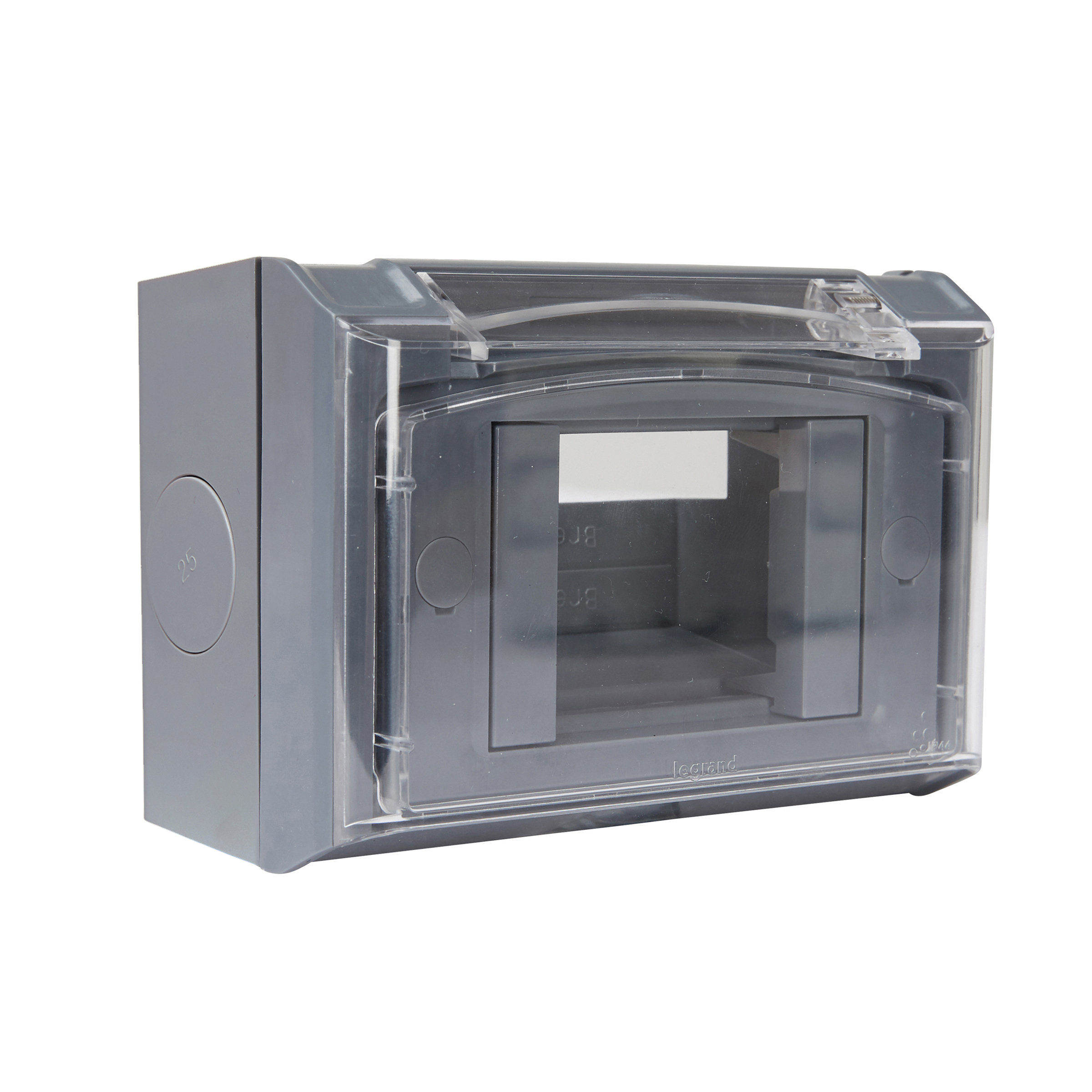 Legrand Aqua IP44 Arteor 3 Module Surface Mount Adaptor Cement Grey ...