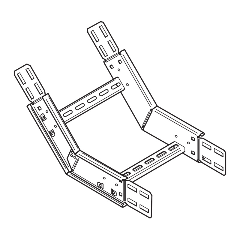 Swifts Medium Duty Pre-Galvanised Steel Cable Ladder 45° 300mm Radius ...