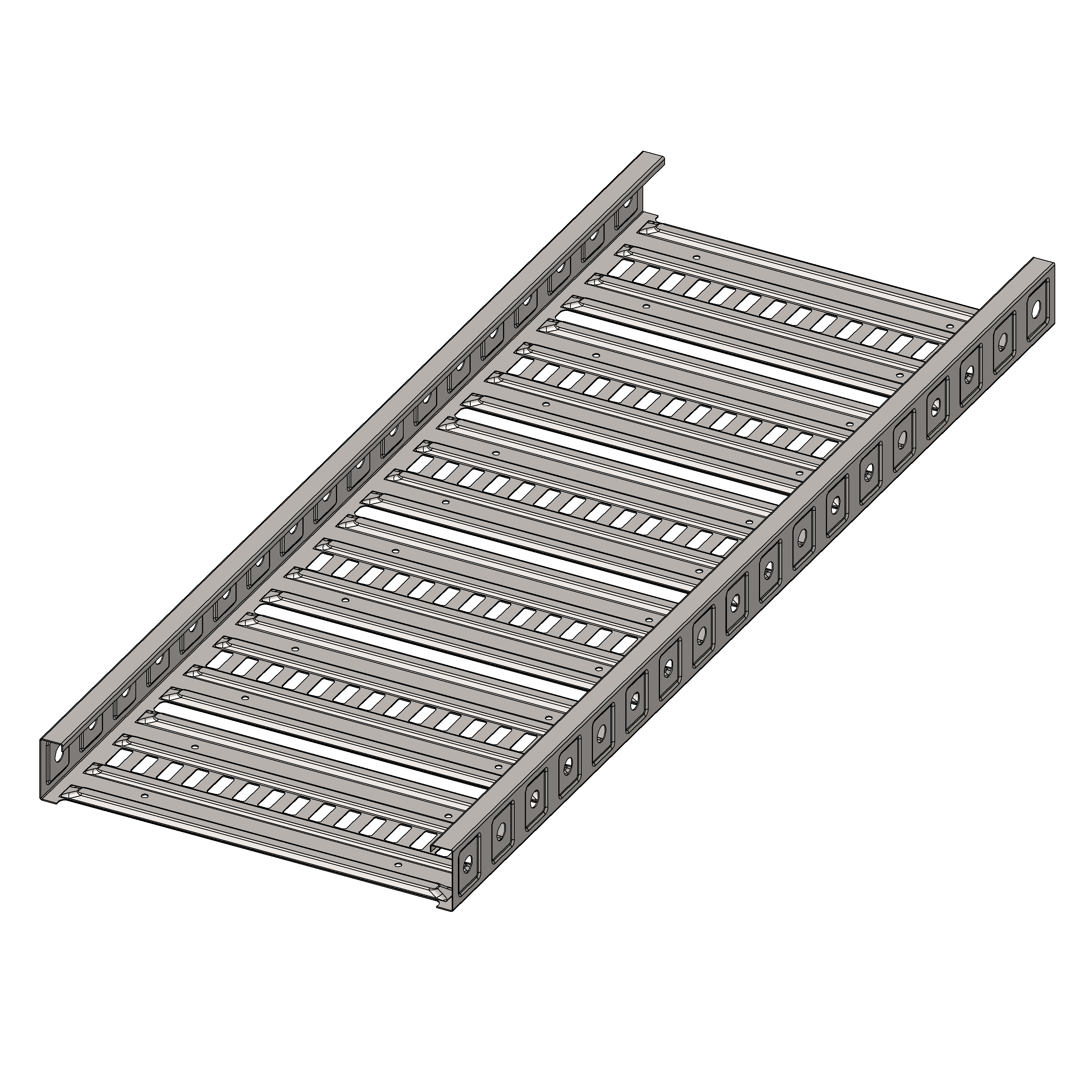 EMT3 Pre-Galvanised Cable Tray Length 300mm x 50mm x 3M | EMT3/300PG | MSS