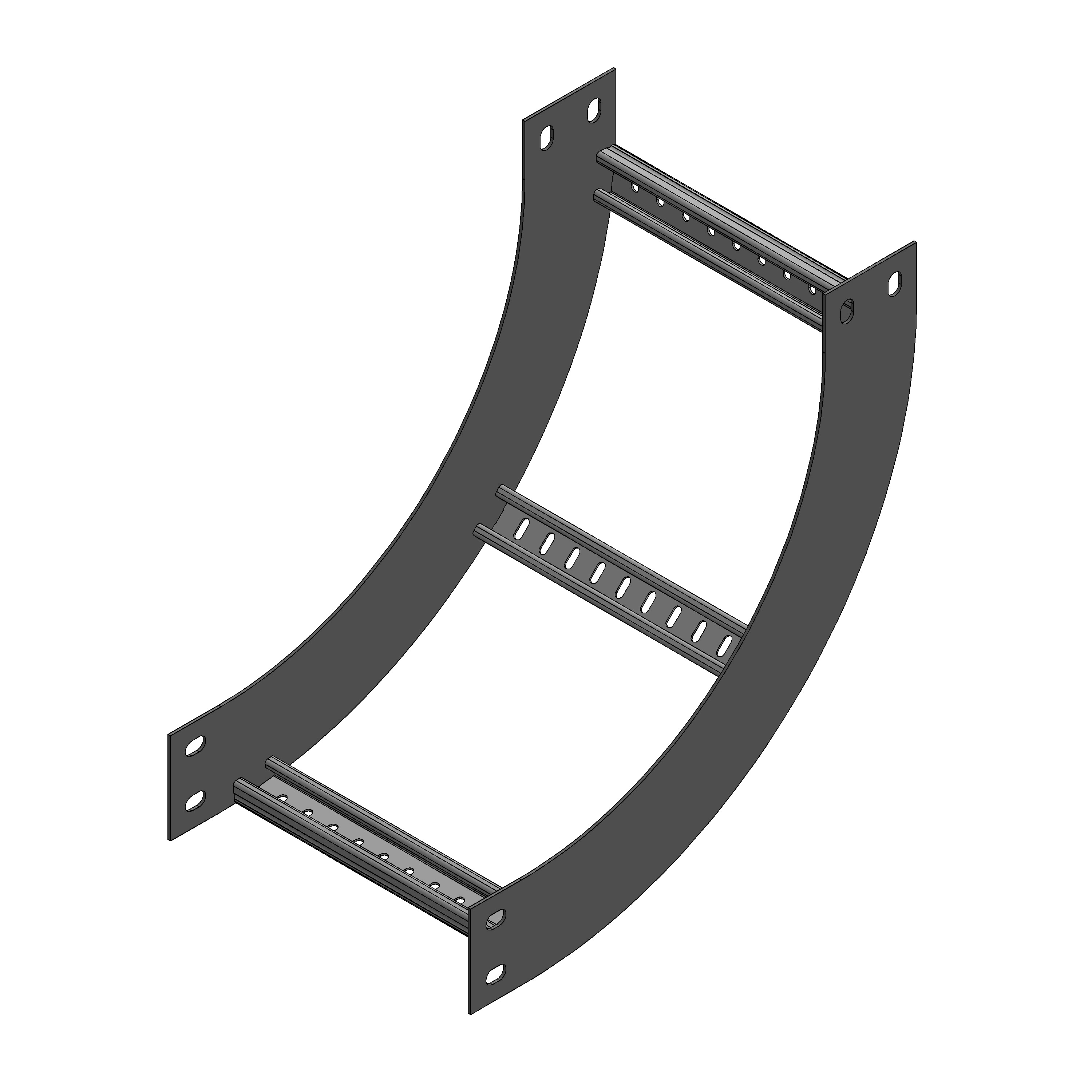 Nema 16A Aluminium Cable Ladder 90 Degree Internal Riser Kit with 300mm ...