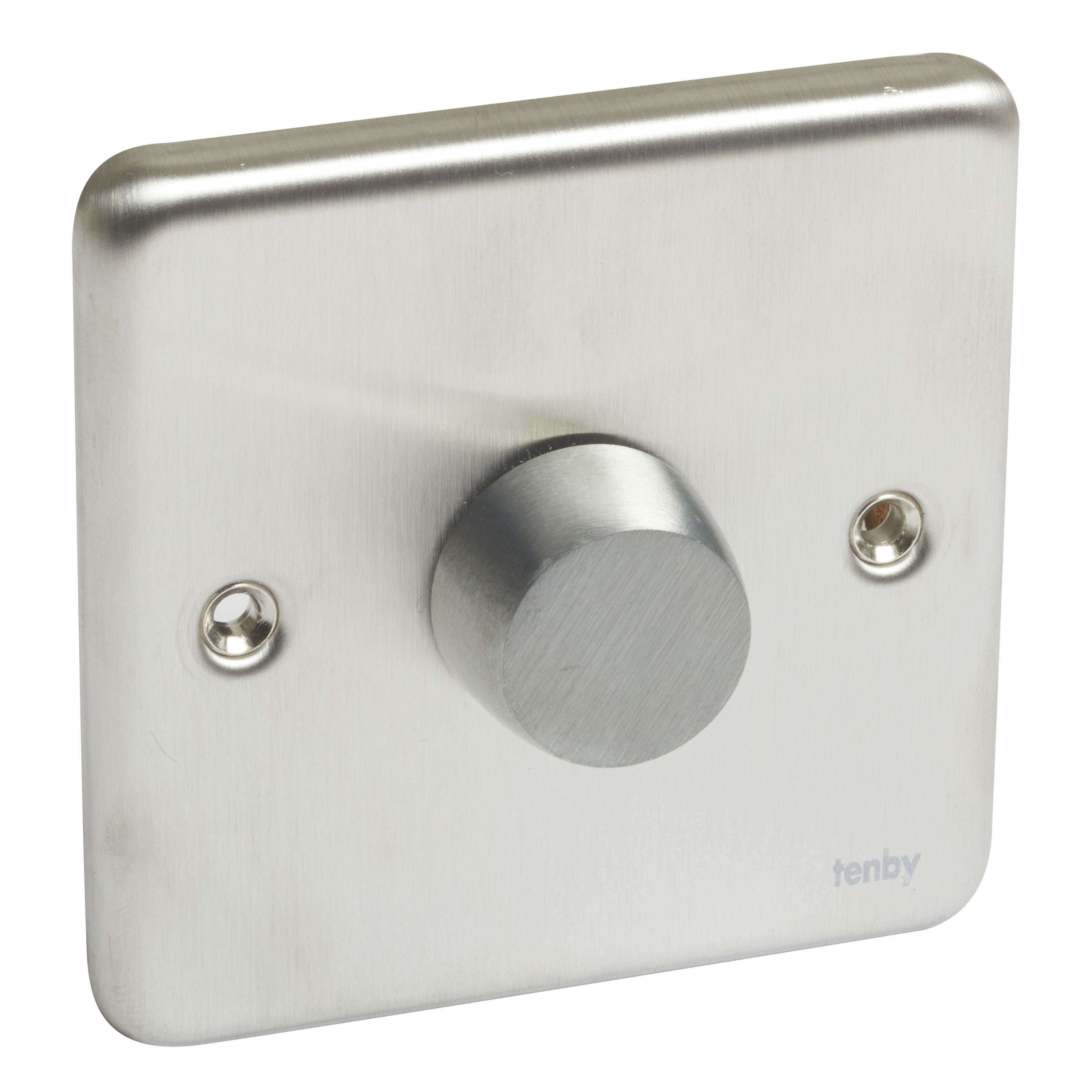 Synergy universal rotary dimmer (LED & Halogen) - 300W - Brushed ...