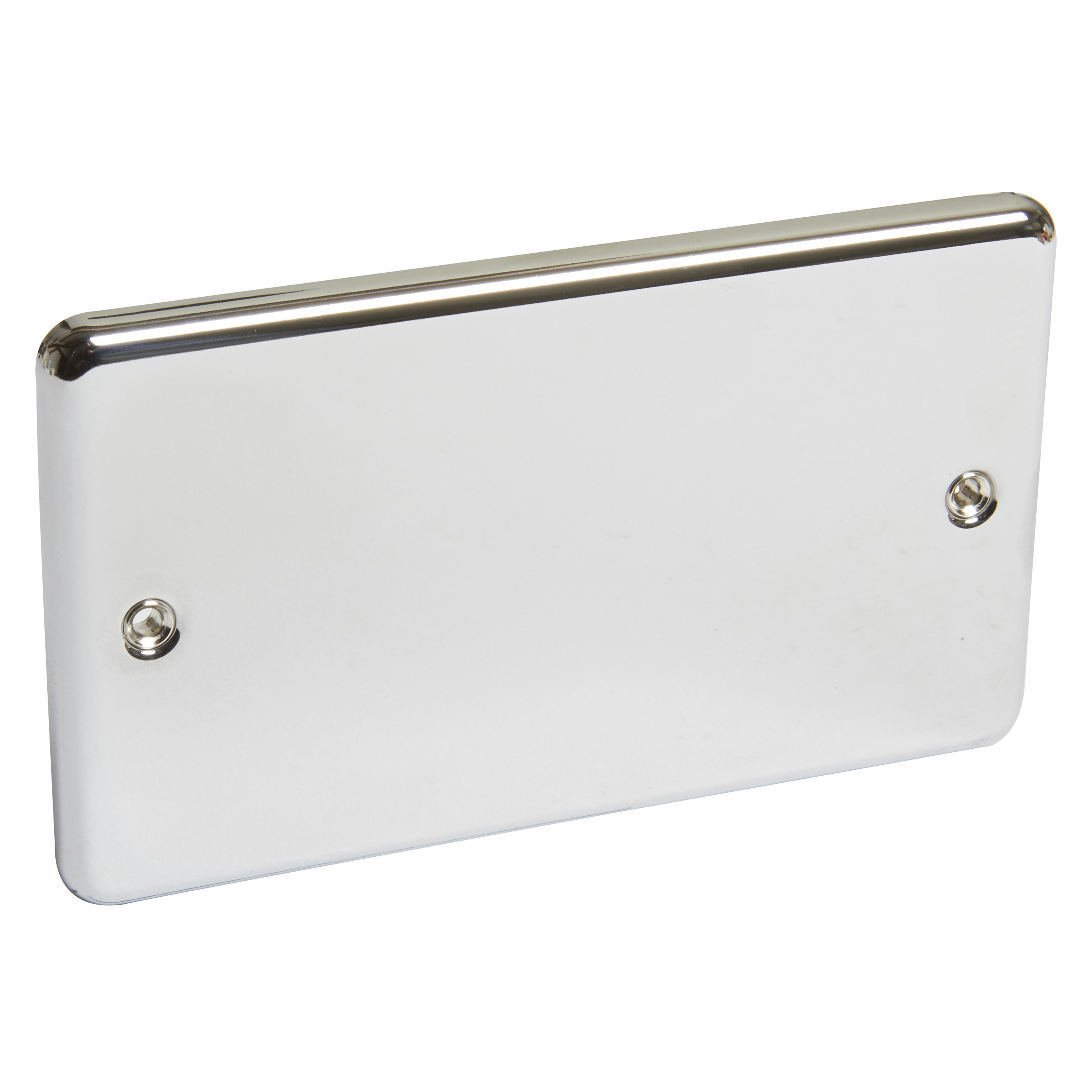 Synergy 2 gang blanking plate Polished Stainless steel | 748608 ...
